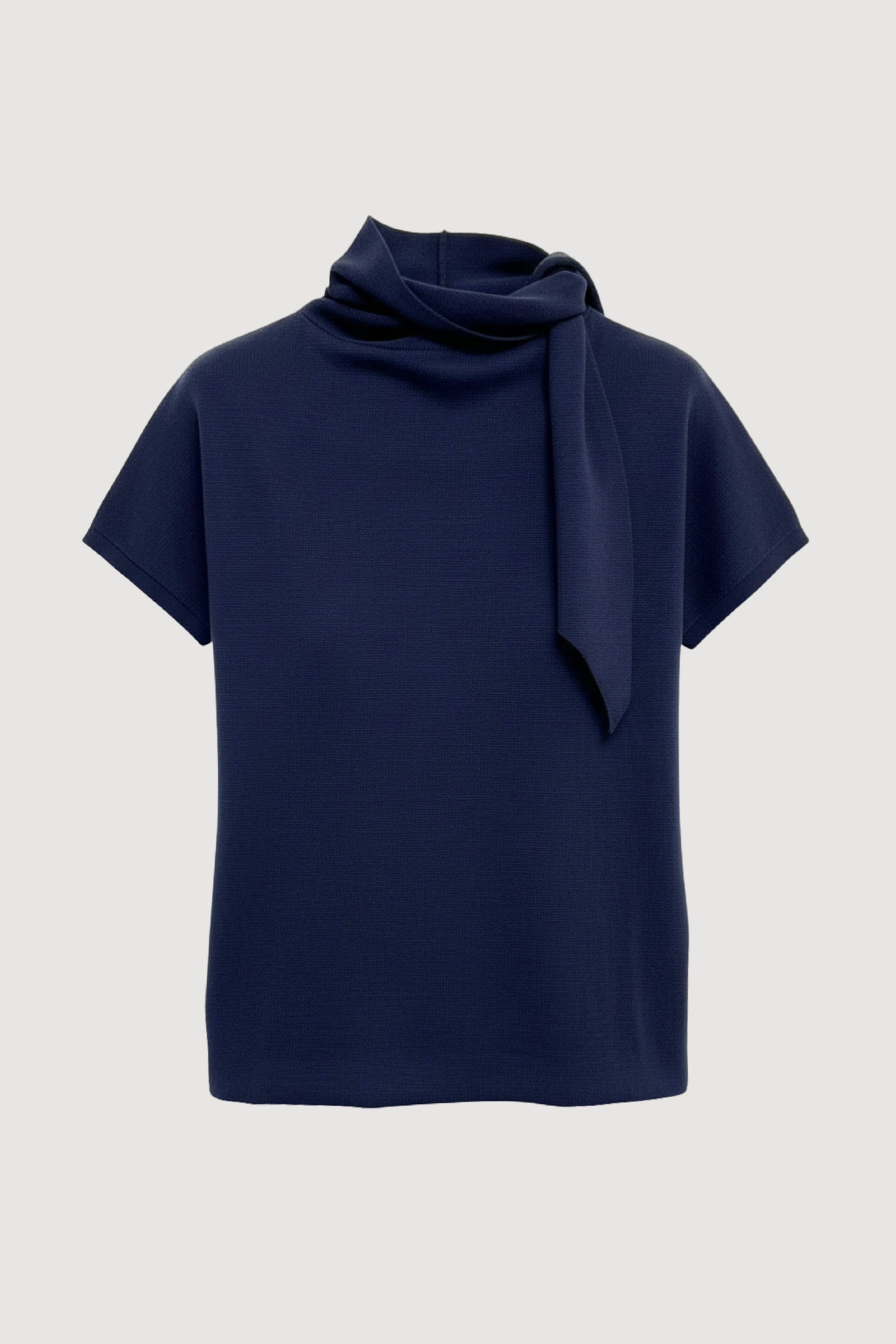 Lorinda Scarf-Neck Sweater Top