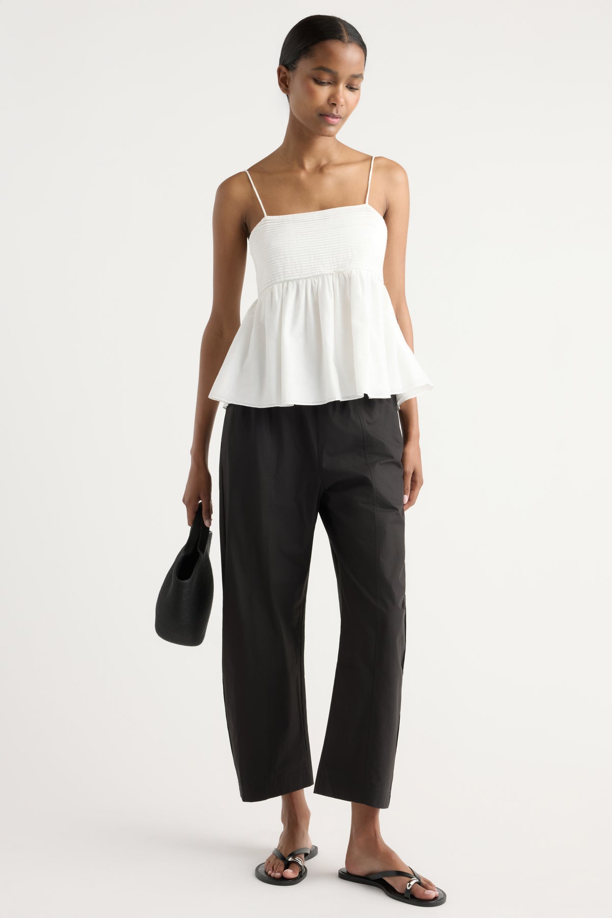 Molly Pintuck Cotton-Silk Top