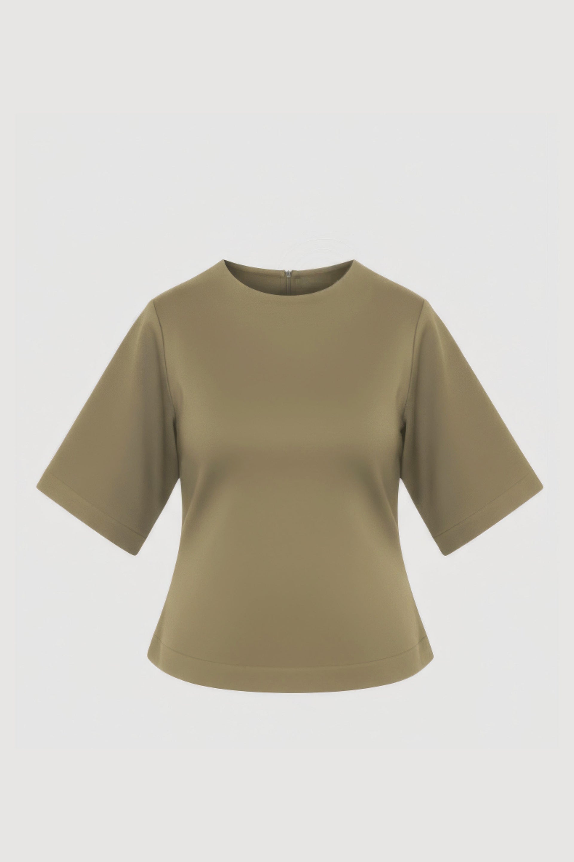 Reem Sculpted Curved-Hem Tee